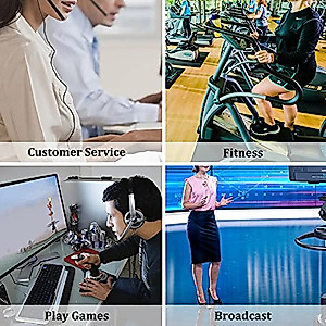 Bonsicoky 24 Pack Clips for Earphone Wire, Headphone Mount Cable Clothing Clip Use for Fixing Earphone/Microphone Cord (Black)