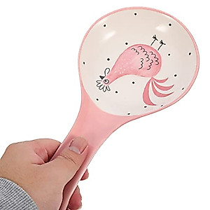 Cabilock ceramic spoon holder utensil holder counter spoon rest stove top rest teaspoon holder farmhouse spoon rests kitchen storage accessories spatula holder desktop milk spoon ceramics