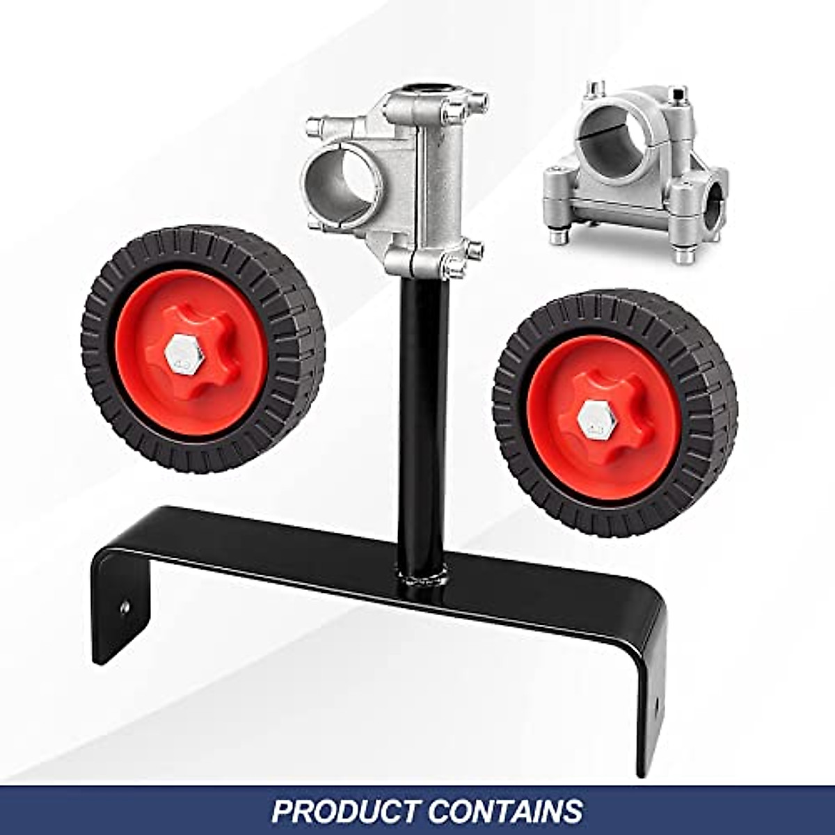 STELLALYRE Adjustable Support Wheels Auxiliary Wheels 26mm(1 inch) and 28mm(1.1inch) for Weed Trimmer Grass Cutter Parts Gas String Trimmer Petrol/Electric Brushcutter Strimmer