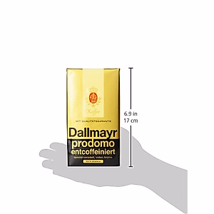 Dallmayr Decaffeinated Ground Coffee, 17.6 Ounce