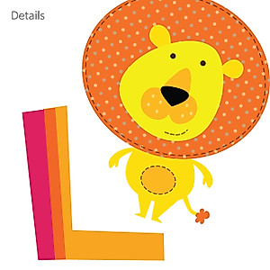 DECOWALL DA-1503 Animal Alphabet ABC and Owl Numbers Tree Kids Wall Stickers Wall Decals Peel and Stick Removable Wall Stickers for Kids Nursery Bedroom Living Room décor