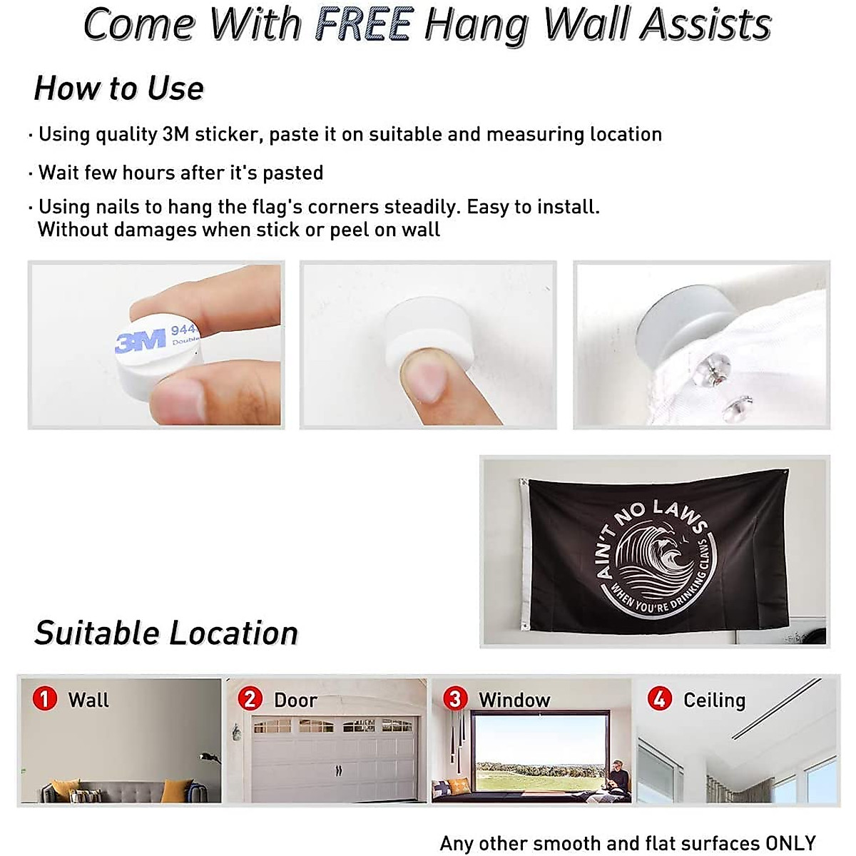 Probsin Shake N Bake Flag for Talladega Nights 3x5 Ft Banner Funny Flags UV Resistance Fading & Durable Man Cave Wall Flag with Brass Grommets for College Dorm Room, Outdoor, Parties, Bedroom, Decor