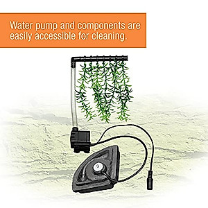 Zilla Spring Cave Décor with Blue LED, Rain Chamber, One Size, ECOM