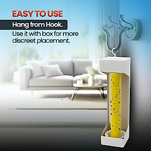 Fly Traps, Ultra Sticky, Non-Toxic, Safe & Ready to use! - Hang Anywhere, Catch Them All! (2 Pack)