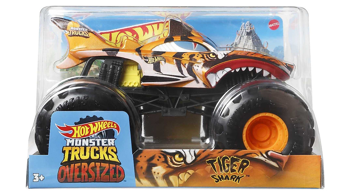 Hot Wheels 1:24 Scale Tiger Shark Monster Truck