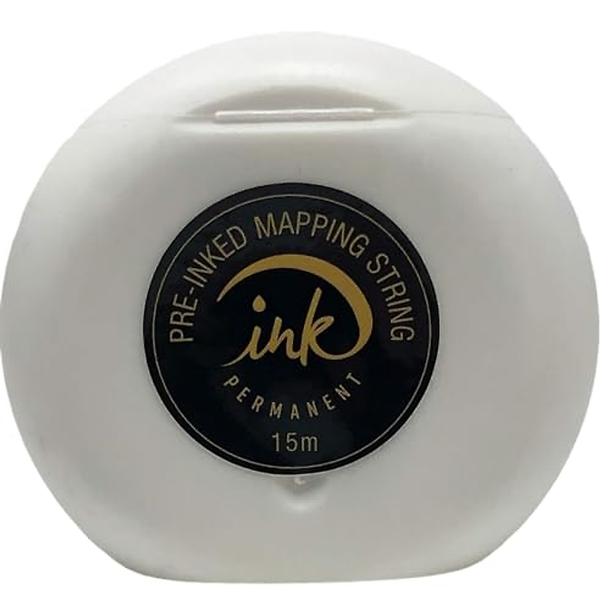 5 Pack Pre-Inked Premium Eyebrow Mapping String by Ink Permanent 100 M - 328 Ft Mapping Thread For Eyebrow Mapping For Microblading, PMU and Henna Procedures 20M each (White)