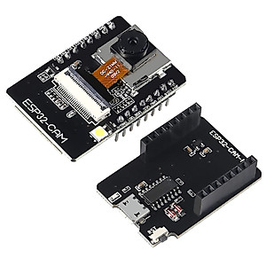 Diitao 2PCS ESP32-CAM-MB WiFi Bluetooth Board + Micro USB to Serial Port CH340G 4.75V-5.25V with OV2640 2MP Camera(ESP 32 CAM MB)