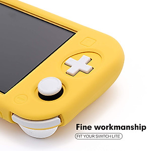 Silicone Grip Case for Nintendo Switch lite (Yellow)