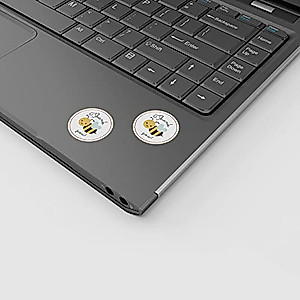 Set of 48 Sticker Thank You Bee Decal Small Phone Mini Logo Birthday Parties Envelopes Labels Seals Shower Favor 1.2 inches Each