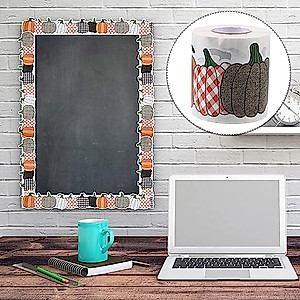 LUOZZY Blackboard Border Decal Adhesive Border Sticker Classroom Bulletin Board Border Stickers Halloween Decoration - 7x20CM