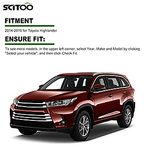 SCITOO Keyless Entry Remote Key Fob Replacement for 4 Buttons Uncut Car Key for Toyota Highlander 2014-2018 1pc FCC HYQ14FBA 314.3MHz