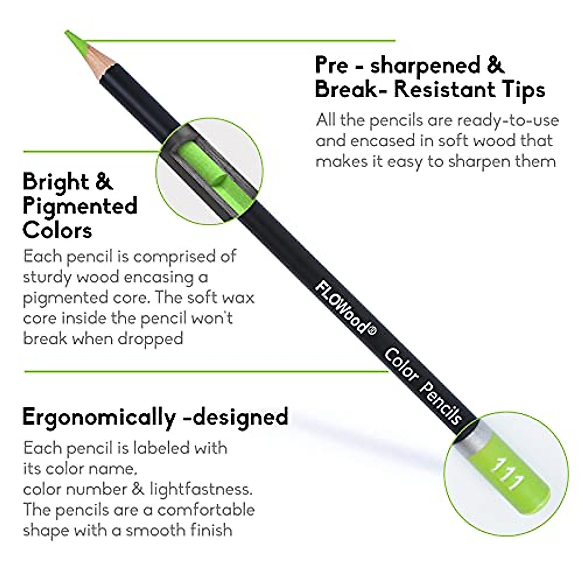 Tavolozza Premium 160 Colored Pencils, Art Supplies Professional Colouring Pencils Set of 160 Colors, Packed in Pretty Tin Box - Perfect for Adult Artists Coloring & Drawing