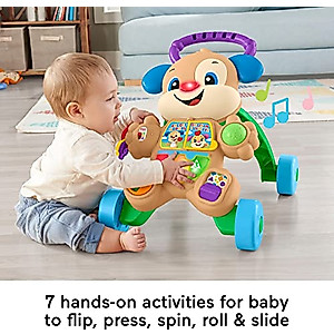 Fisher-Price Laugh & Learn Baby & Toddler Toy Smart Stages Learn With Puppy Walker, Educational Music Lights And Activities