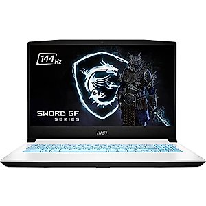 MSI 2023 Sword 15.6" Gaming Laptop, 144Hz IPS Level FHD, 12th Intel Core i7-12650H 10-Core, 32GB DDR4, 1TB NVMe SSD, NVIDIA GeForce RTX 3060 6GB GDDR6, Backlit Keyboard, Windows 11 w/ 32GB USB