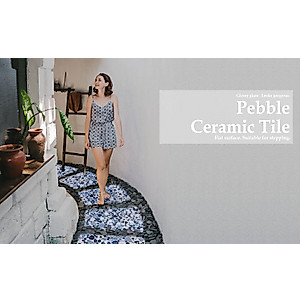 Parrotile Blue Shower Floor Pebbles Tile Bathroom Mosaic Backsplash Wall Tiles (5 sheets)