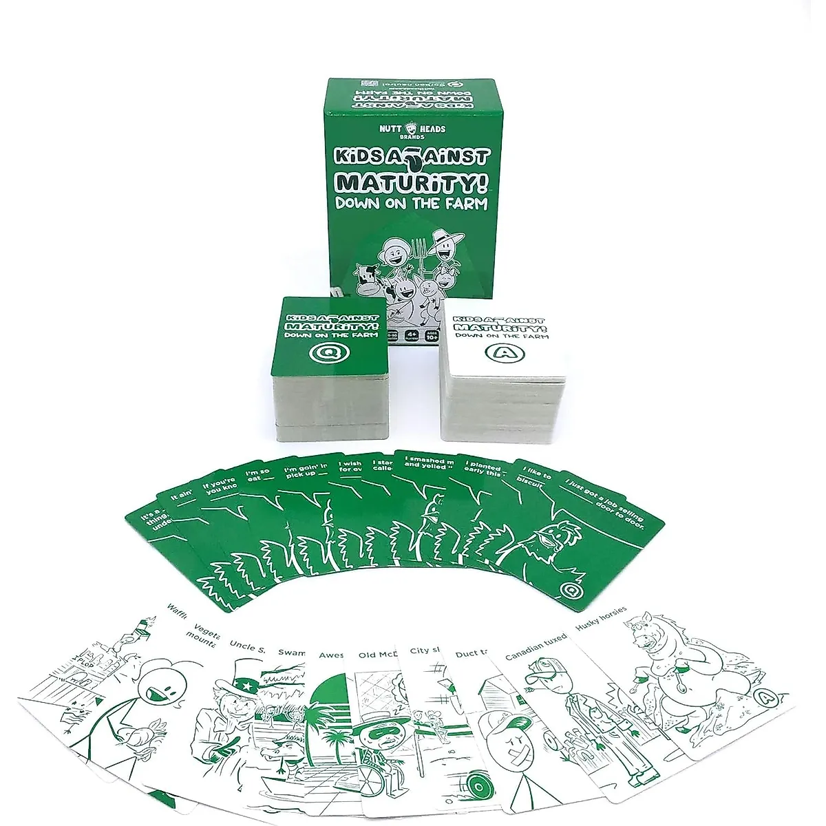 Kids Against Maturity: Card Game for Kids and Families, Super Fun Hilarious Card Game for Family Party Game Night | Farm Edition