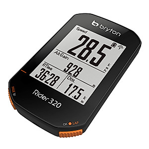 Bryton Rider 320T GPS Bike/Cycling Computer, Sensor Bundle. 5 Satellite Systems Support. 35hrs Long Battery Life. Support ANT+/BLE Speed, Cadence, heartrate Monitor sensors, ANT+ Power Meter.