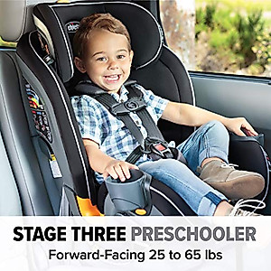 Chicco Fit4 4-In-1 Convertible Car Seat - Onyx | Black/Grey
