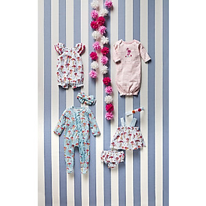 Mud Pie baby girls Ruffle Sleeves Mud Pie Bubble Flamingo 12 18 Months, Flamingo, Size 12-18M US