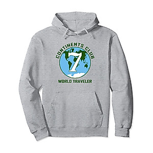 7 Continents World Traveler Club Pullover Hoodie