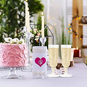 JOLLY CHEF 100 Pack Plastic Champagne Flutes Disposable 5 Oz Clear Plastic Champagne Glasses Perfect for Wedding, Thanksgiving Day, Christmas