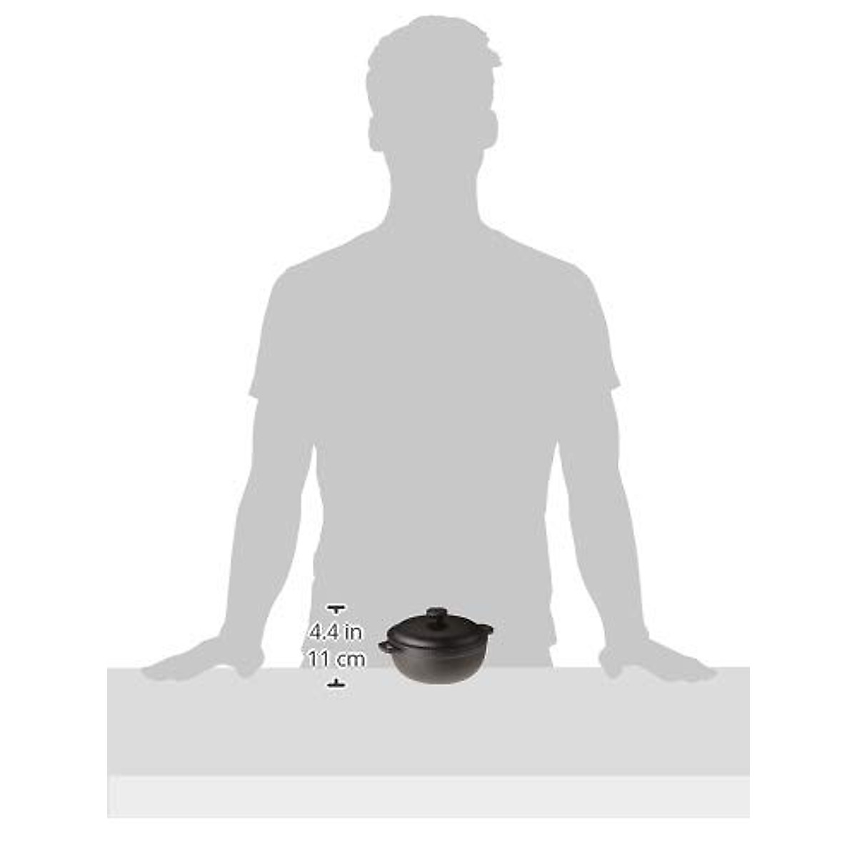 Old Mountain Pre-Seasoned Cast Iron 2 Cup Mini Dutch Oven, 5.25X3.75 inch, Cast Iron