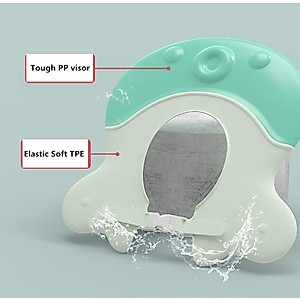 Bath Shower Visor Protection Soft Cap for Shower and Bath Time Safety for Toddlers, Baby and Children Above 6 Months (Blue)