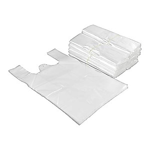 Begale 480 Count Plastic T-Shirt Shopping Bags, Reusable Carryout Bags