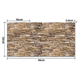 AIONCDER Acoustic Wall Art Acoustic Panels Decorative,48X24 Inches Sound Absorbing Wall Art, Self Adhesive Soundproof Wall Panels, Acoustic Treatment for Recording Studio, Home Office
