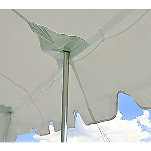 Party Tents Direct 20'x40' Canopy Tent, Weekender Canopy Pole Tent, Easy Up with Heavy Duty PVC White Top, 160 Person Capacity, Outdoor Canopies, Tents for Parties, Weddings & Events