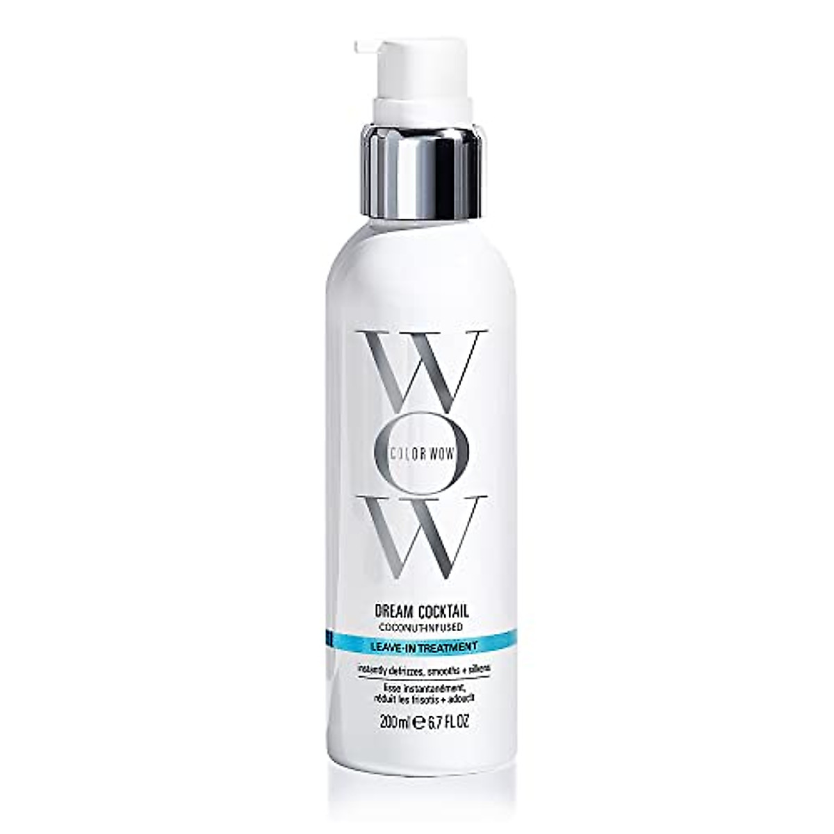 Color Wow Dream Cocktail Coconut Infused – No frizz leave in conditioner turns dry, damaged hair to silk in a single blow dry; Coconut oil complex detangles, silkens; heat protection; closes cuticles