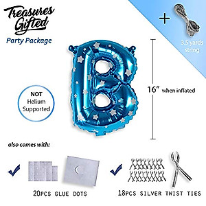 Treasures Gifted Rainbow Happy Birthday Balloons Letters - Happy Birthday Balloon Banner - Metallic Happy Birthday Foil Balloons - Happy Birthday Mylar Balloons, Foil Letter Balloons, 16 Inch