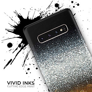 DesignSkinz Unfocused Silver Sparkle with Gold Orbs Protective Vinyl Decal Wrap Skin Cover Compatible with The Samsung Galaxy S20 (Screen Trim & Back Glass Skin)