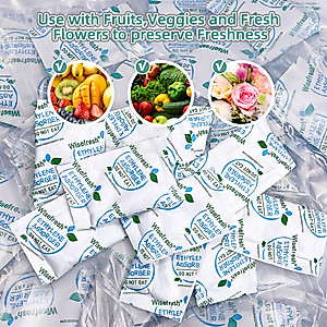 WiseFresh 30 Packs 5 Gram Ethylene Gas Absorber Packet, Vegetable & Fruit Fresh Produce Protector, Food Freshness Extender, Fresh Fruit Preserver, Vegetable Saver