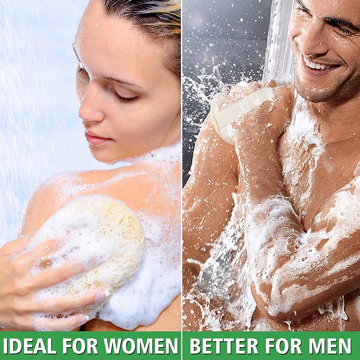 3 Packs Exfoliating Loofah Sponge Pads,Large 5”x 7”-100% Natural Luffa and Terry Cloth Materials,Premium Loofa Sponge Scrubber Body Glove Close Skin for Men and Women,Perfect for Bath Spa and Shower