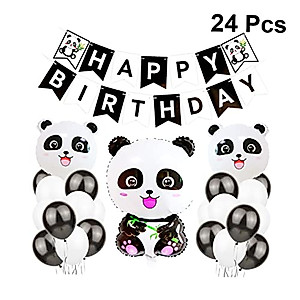 jojofuny 24pcs happy birthday ballons mylar balloons happy birthday balloons Party Supplies Cute Balloons garland balloon birthday decoration decorative balloon decorations set decorate