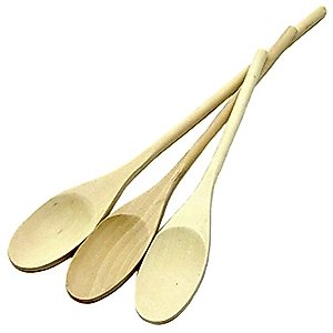 Chef Craft Select Maple Wooden Spoon Set, 10, 12, 14 inch, Natural