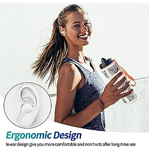 Wireless Earbuds, 30Hrs Playtime Bluetooth Earbuds Built in Noise Cancellation Mic with Charging Case, Headphones with Stereo Sound, IP67 Waterproof Ear Buds Touch Control Smart Pop-up Auto Pairing