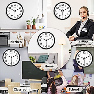 Totholztri Wall Clock 13 inch Including AA Battery and Hook