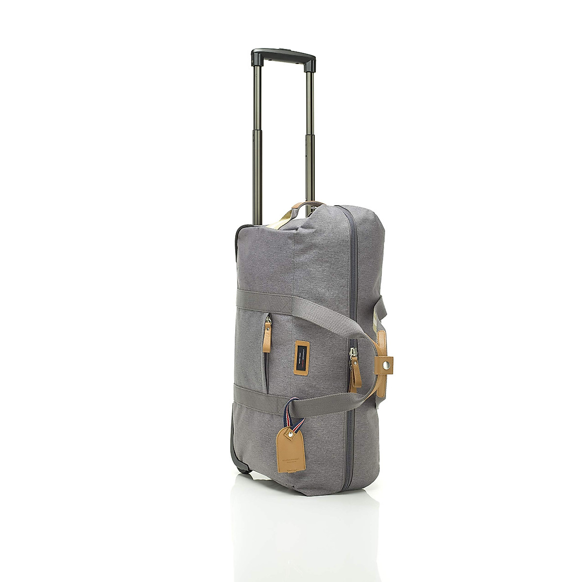 Storksak Travel Cabin Carry On with Wheels and Multi-functional Organizer, Water-Resistant, Grey