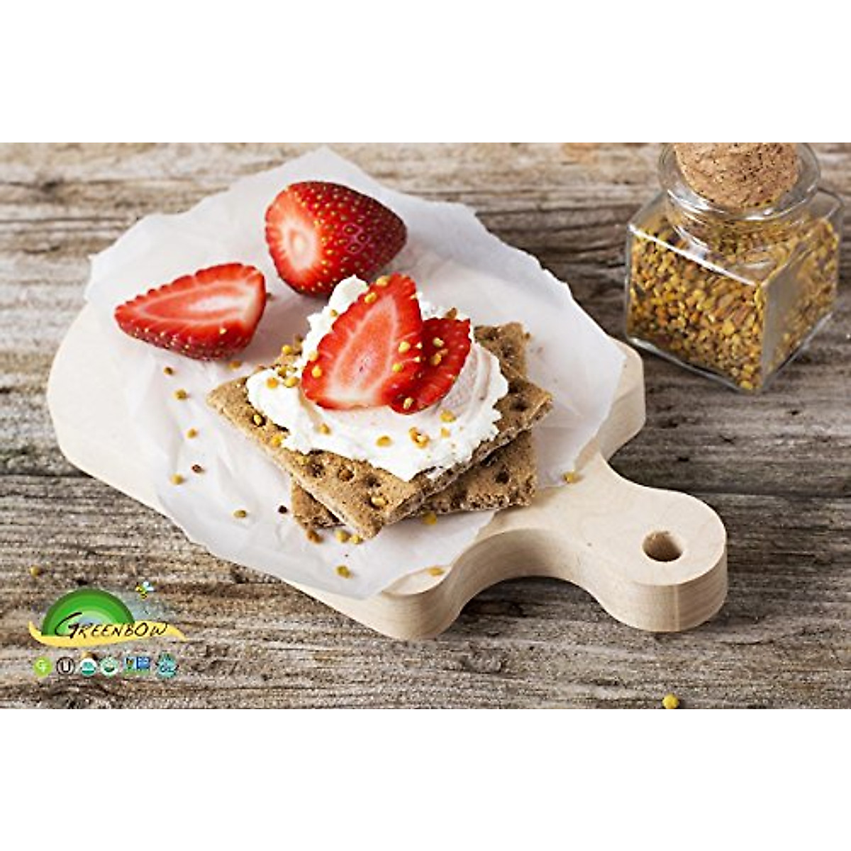 Greenbow Organic Bee Pollen - 100% USDA Certified Organic, Non-GMO, Pure, & Natural Bee Pollen - Superfood Packed w/Proteins, Vitamins & Minerals (8oz)