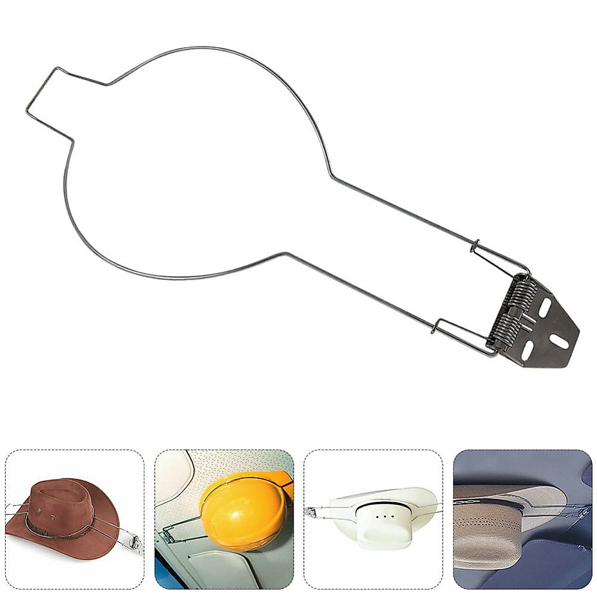 VOSAREA 2pcs Car Mounted Hat Racks Hat Holder Auto Car Hat Hanging Rack Holder Hat Organizer Stand for Truck Car Accessories