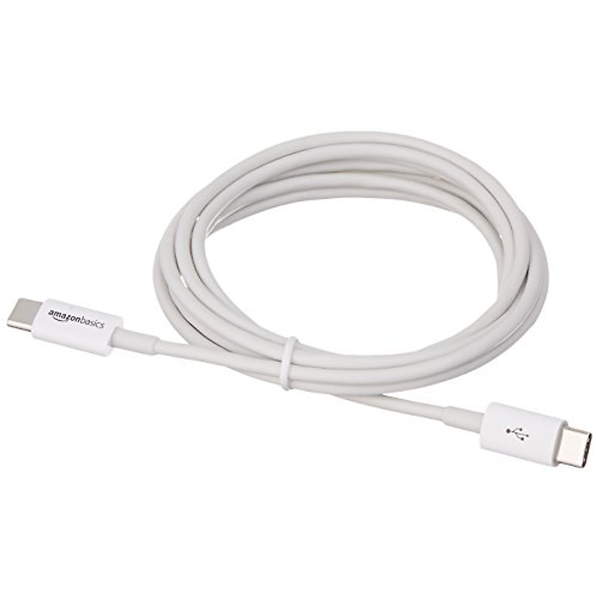 Amazon Basics USB Type-C to USB Type-C 2.0 Charger Cable - 6-Foot, White