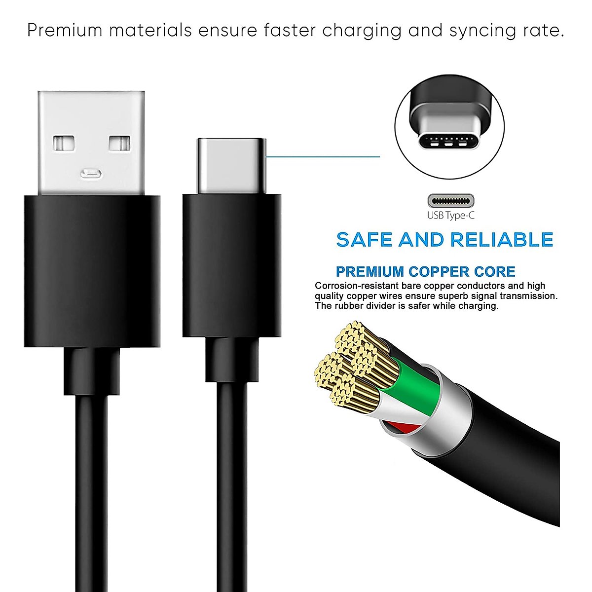 USB-C Charger Charging Cable Cord Wire Compatible for Logitech MX Keys Advanced Keyboard, Logitech Anywhere 3, MX Vertical, MX Master 3 Advanced Mouse, Brio 4k Webcam & More USB C New Mouse/Keyboard
