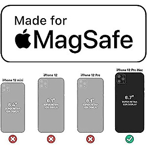 OtterBox Symmetry Case with MagSafe for iPhone 12 Pro Max - Non-Retail Packaging - Black