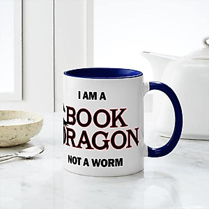 CafePress I Am A Book Dragon Mugs Ceramic Coffee Mug, Tea Cup 11 oz