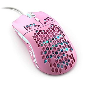 Glorious Gaming Mouse - Model O 67 g Superlight Honeycomb Mouse, Limited Edition Matte Pink - USB Gaming Mouse