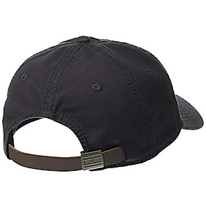 Tommy Hilfiger Men's Cotton Logo Adjustable Baseball Cap, Charcoal, One Size