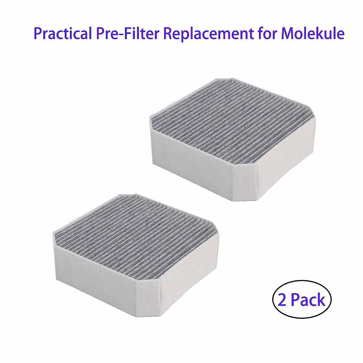 3 Pack Replacement Filters Set for Molekule Air Purifier, Include 1 Pack PECO-Filter and 2 Pack Pre-Filter