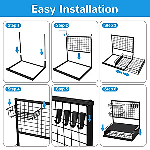 Under Sink Storage,Under Bathroom Sink Organizer and Storage, No Drilling Rustproof Stainless Steel Pull Out Shelf for Kitchen Bathroom (Black)